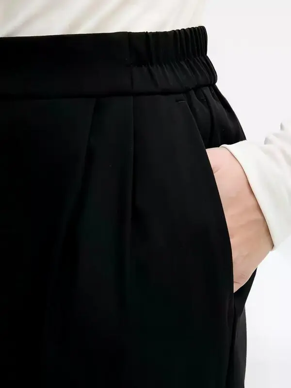 Sisley Pleated Straight Leg Trousers