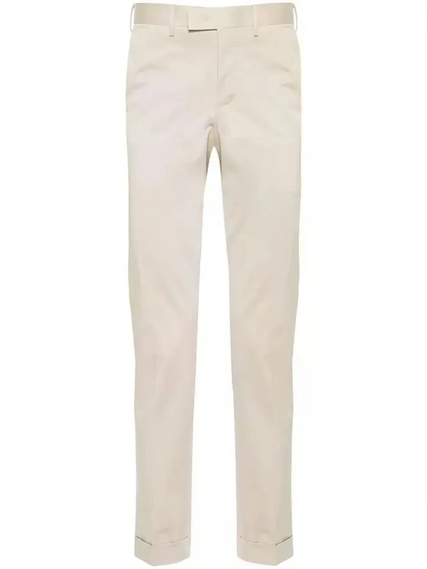 PT TORINO Pressed-crease Slim-fit Tailored Trousers - Neutrals
