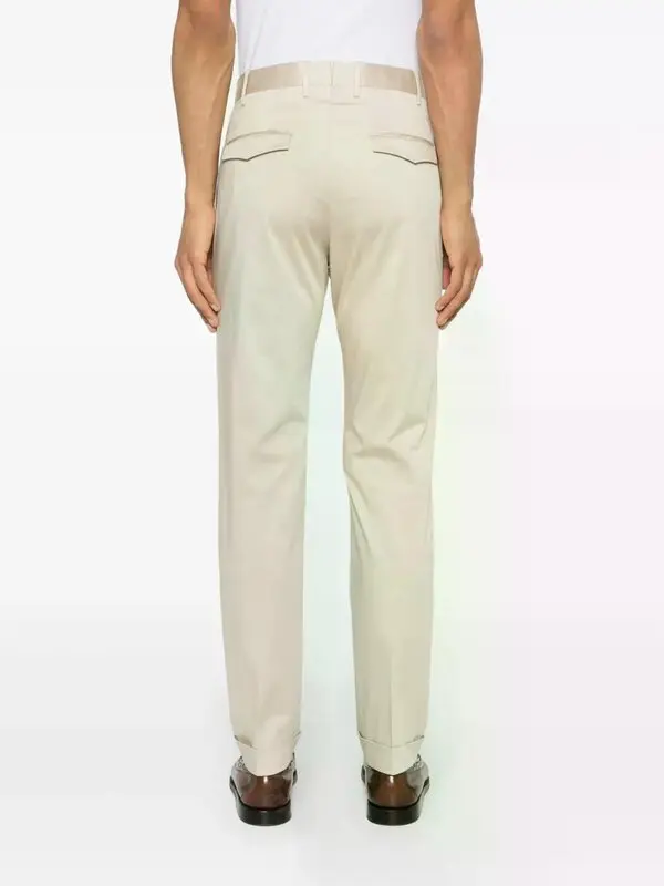 PT TORINO Pressed-crease Slim-fit Tailored Trousers - Neutrals
