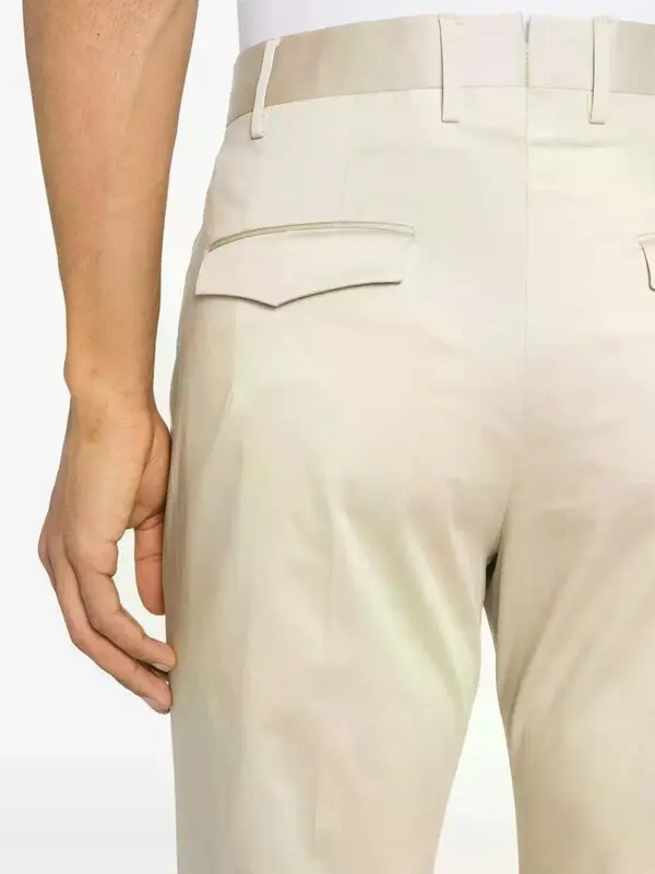 PT TORINO Pressed-crease Slim-fit Tailored Trousers - Neutrals