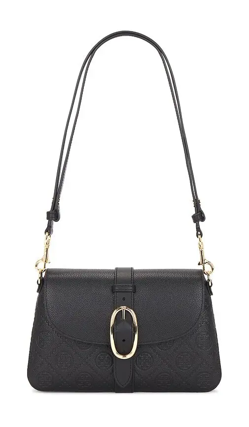 Tory Burch T Monogram Pebble Soft Small Shoulder Bag