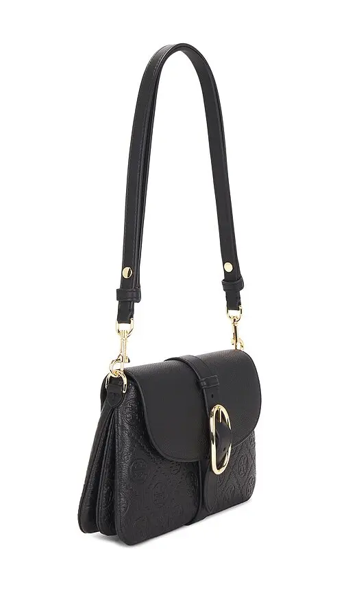 Tory Burch T Monogram Pebble Soft Small Shoulder Bag