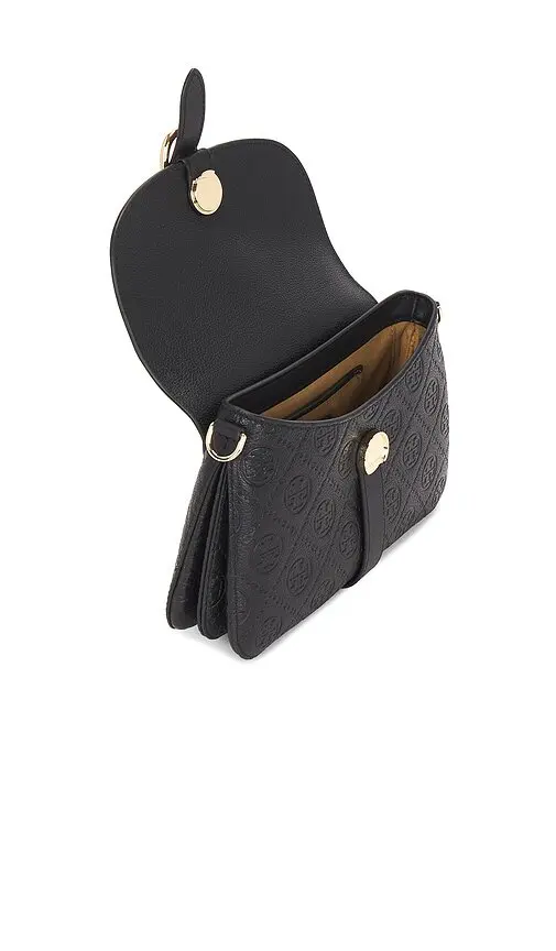 Tory Burch T Monogram Pebble Soft Small Shoulder Bag