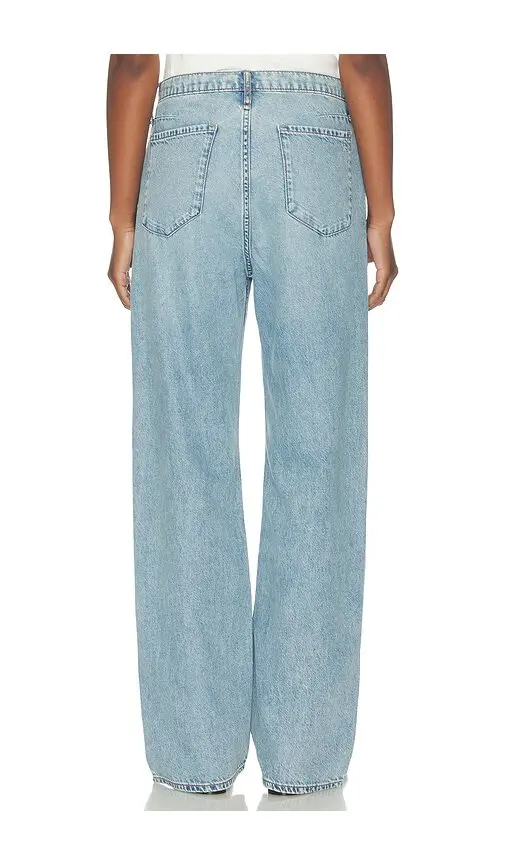 Rag & Bone Featherweight Phoebe Drawstring Wide Jeans - Blue
