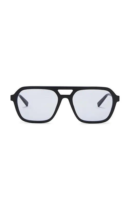 Saint Laurent Sl Logo Rectangular Sunglasses - Black