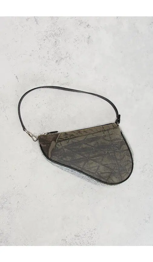 FWRD RENEW Dior Denim Saddle Bag