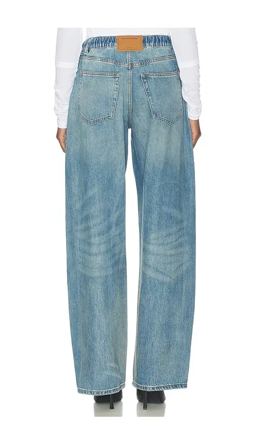 Alexander Wang Balloon Jogger Jeans With Crystal Drawcord - Blue