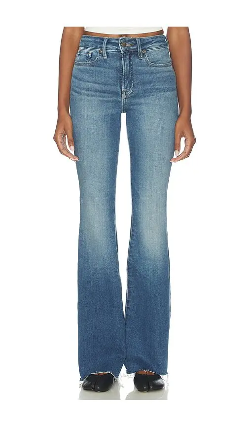 Good American Good Legs Flare Jeans - Blue