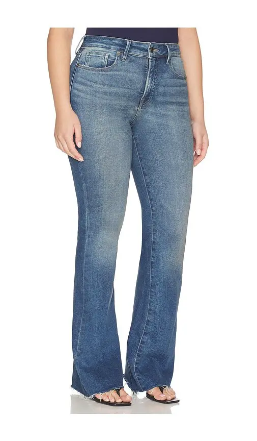 Good American Good Legs Flare Jeans - Blue