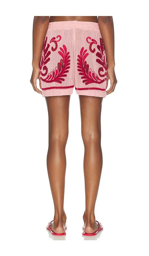 Farm Rio Embroidered Drawstring Shorts