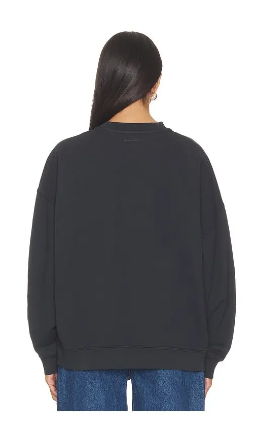 ANINE BING Miles Tiger Sweatshirt - Black