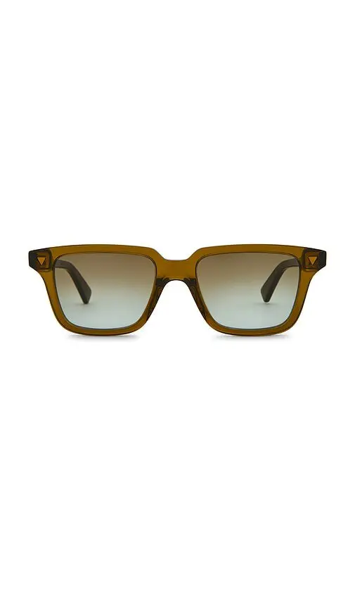 Bottega Veneta Acetate Rectangular Sunglasses - Brown
