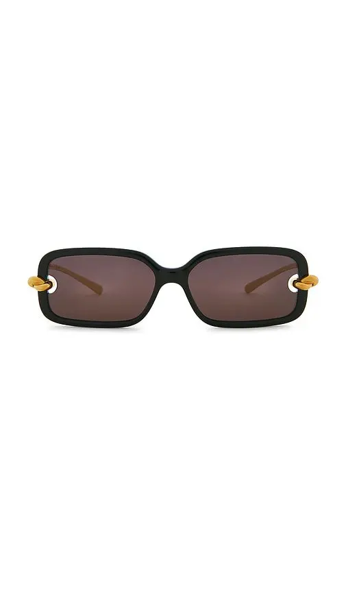 Bottega Veneta Rectangular Sunglasses - Black
