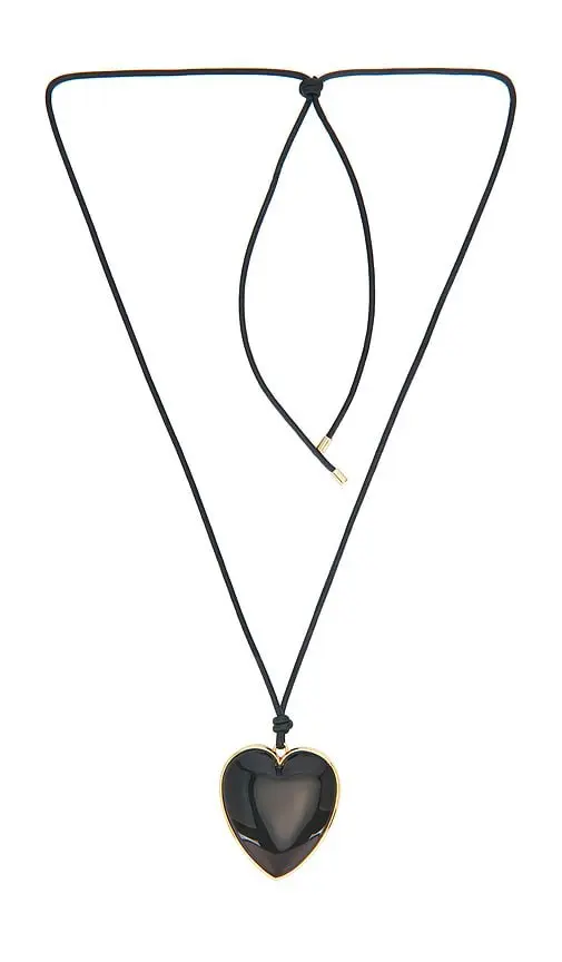 JENNIFER FISHER Heart Pendant Necklace - Black