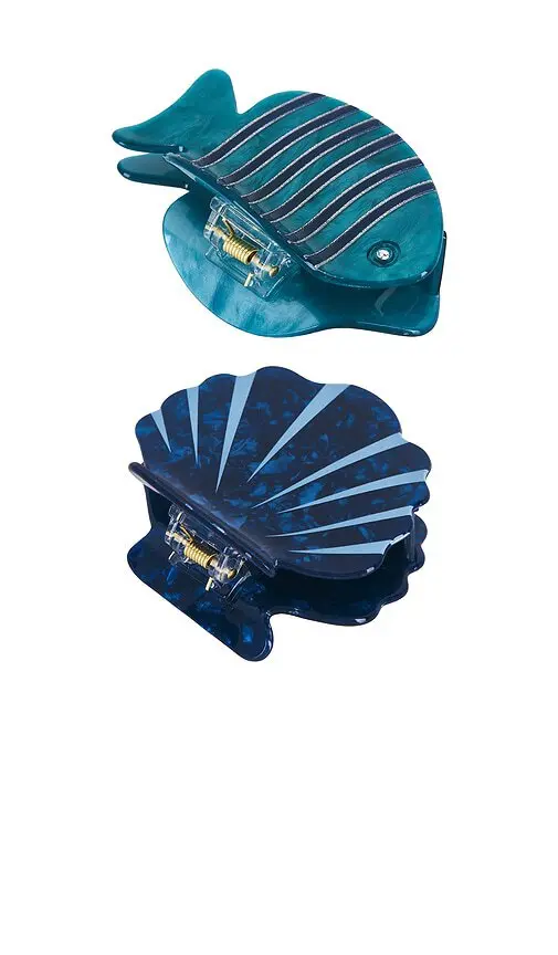 FRASIER STERLING Amalfi Claw Clip Set