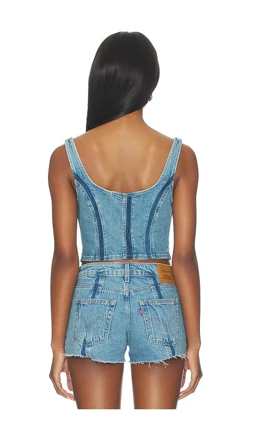 LEVI'S Seamed Zip Bustier