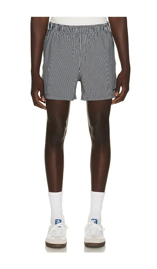 Nn07 Striped Holiday Shorts - Blue
