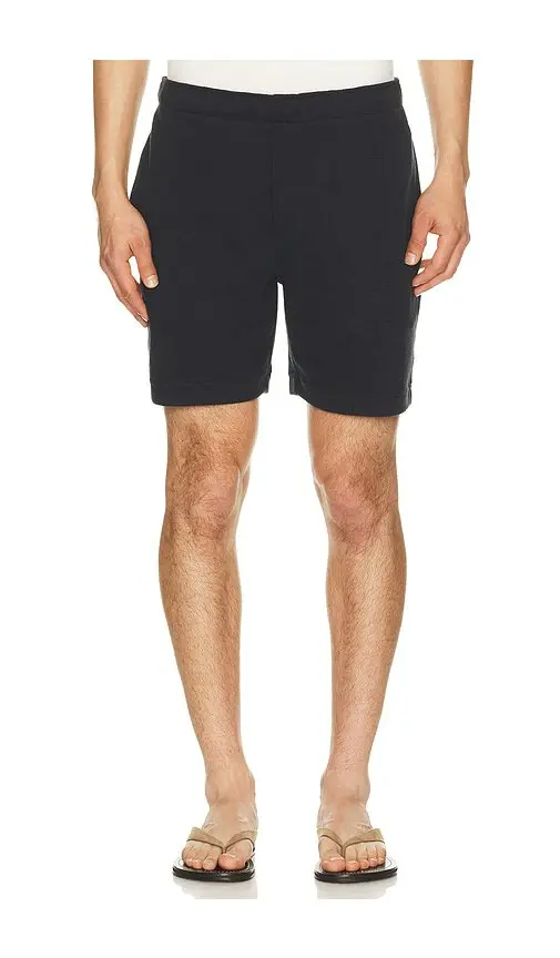 Vince Boucle Pull On Short - Navy