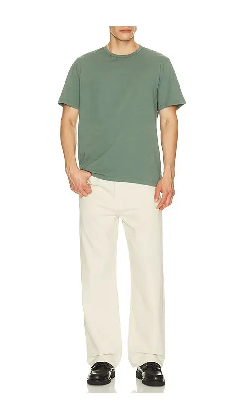 Vince Garment Dye Short Sleeve Tee In . Also - Green