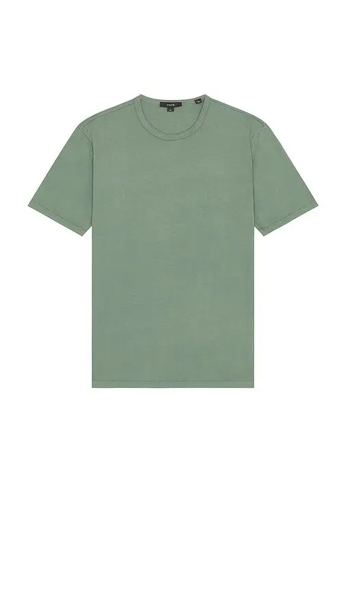 Vince Garment Dye Short Sleeve Tee In . Also - Green