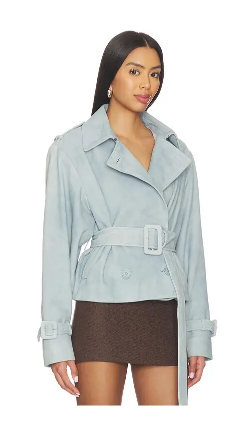 LAMARQUE Cropped Trench Coat