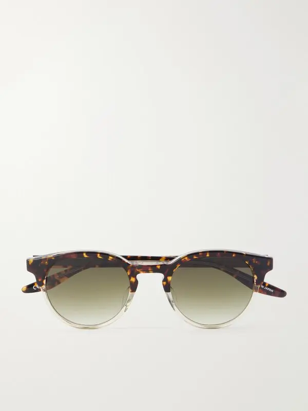 Barton Perreira Beckford Sun Round-frame Acetate Sunglasses - Tortoiseshell