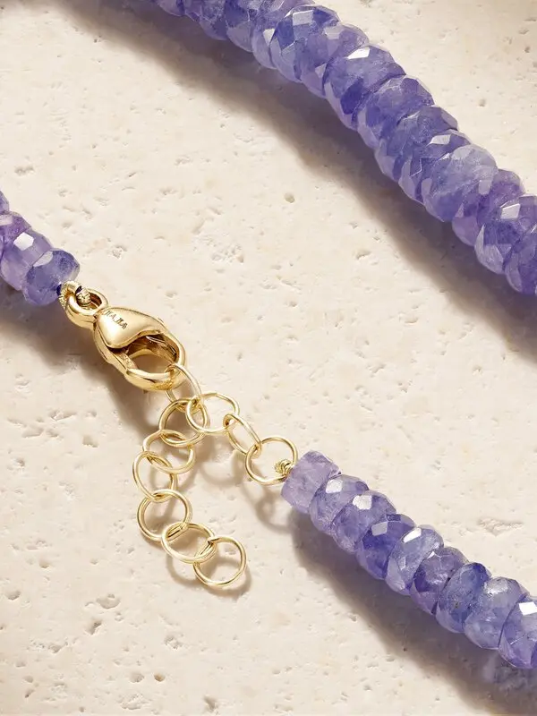 Jia Jia 14-karat Gold Tanzanite Beaded Bracelet