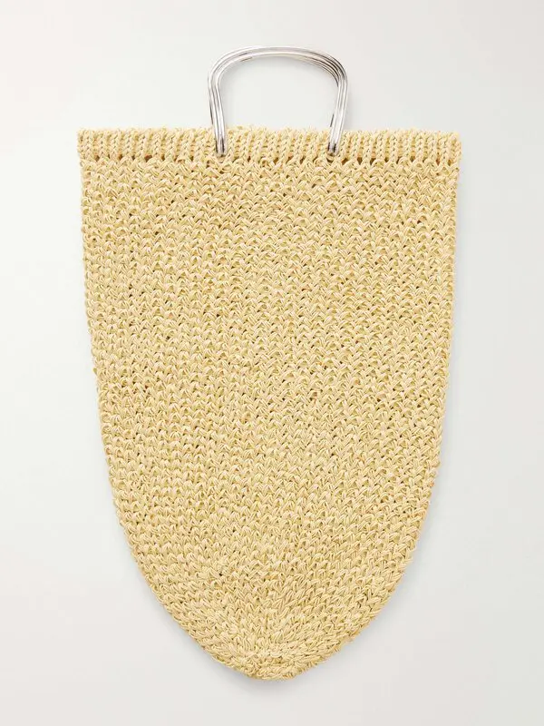 Tory Burch Woven Raffia Tote Bag - Cream