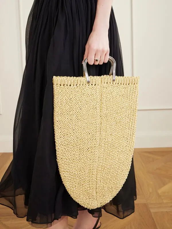 Tory Burch Woven Raffia Tote Bag - Neutrals