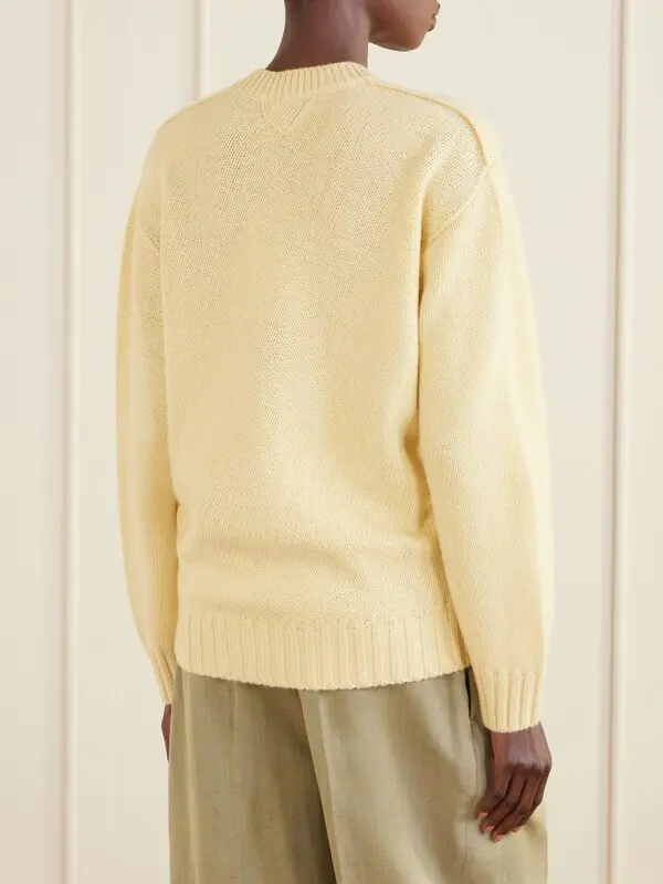 Bottega Veneta Cashmere V-neck Sweater - Yellow