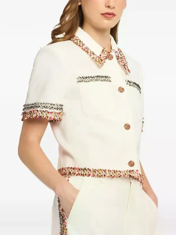 Cinq À Sept Fringed Collared Jacket