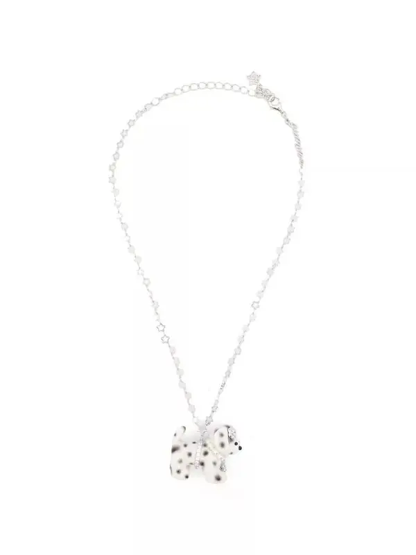 YVMIN Puppy Pendant Necklace - Silver