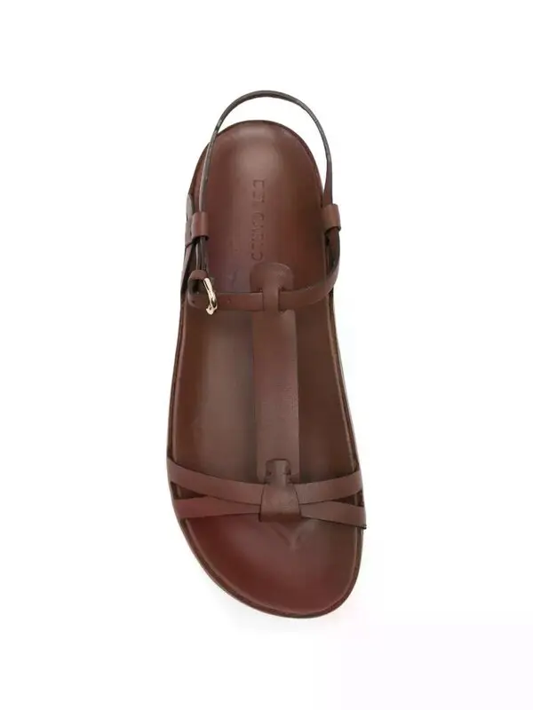 DEL CARLO Buckle-strap T-bar Sandals