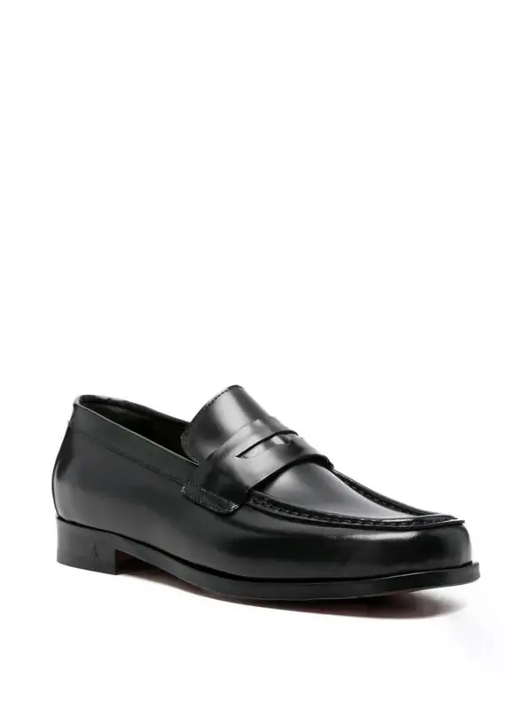 MORGILLO Leather Loafers - Black