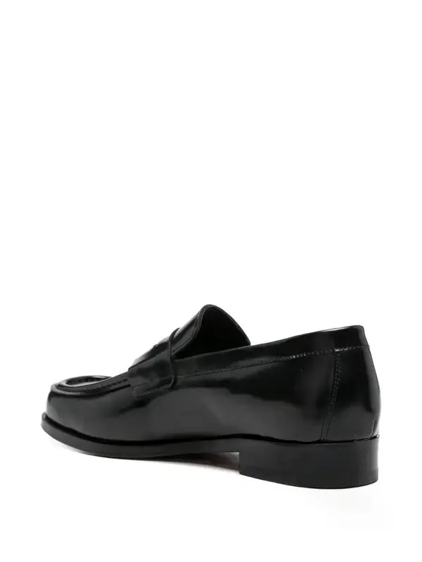 MORGILLO Leather Loafers - Black