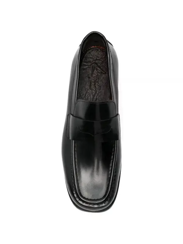 MORGILLO Leather Loafers - Black