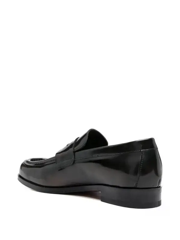 MORGILLO Leather Loafers - Black