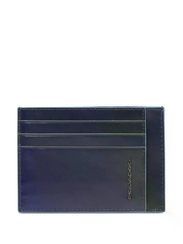 PIQUADRO Slim Leather Cardholder - Blue