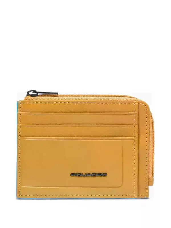 PIQUADRO Atlas Leather Wallet - Yellow