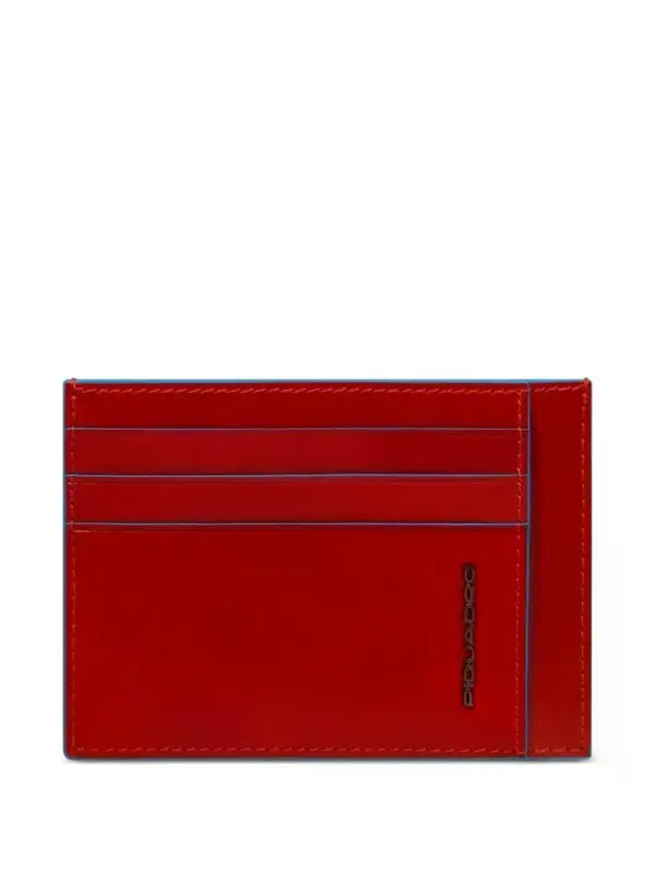 PIQUADRO Slim Leather Cardholder - Red