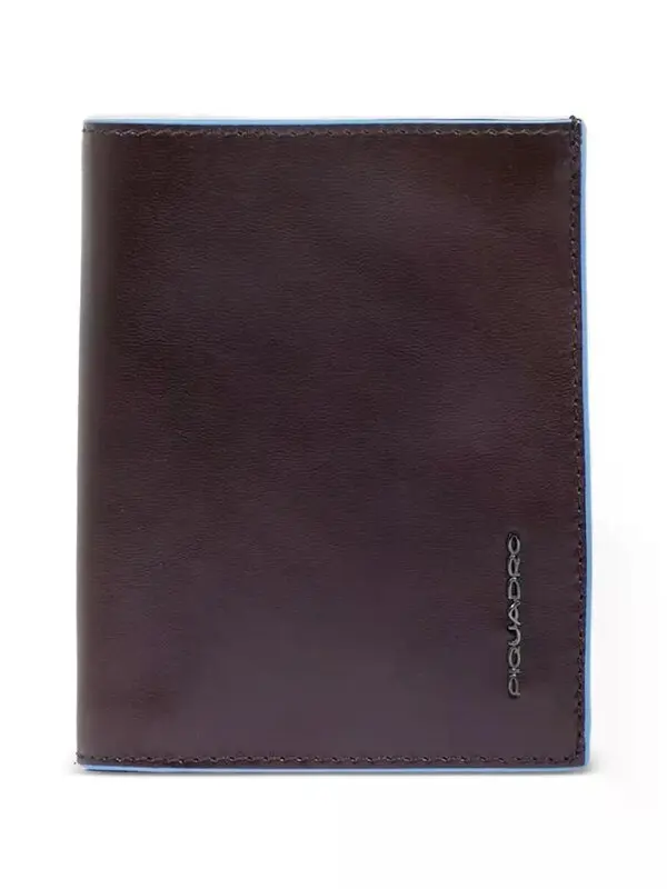 PIQUADRO Vertical Trifold Leather Wallet - Brown