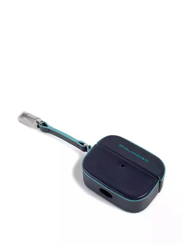 PIQUADRO Airpods Pro Leather Case - Blue