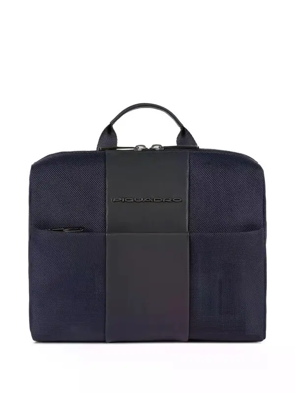 PIQUADRO Leather Toiletry Bag - Blue
