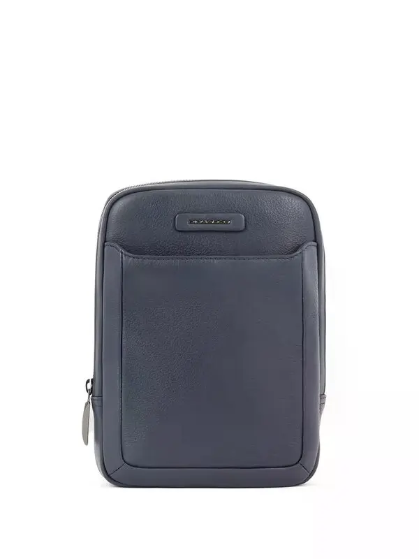 PIQUADRO Leather Crossbody Bag - Blue