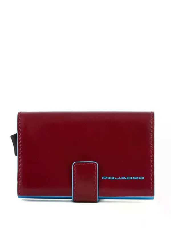 PIQUADRO Leather Cardholder - Red