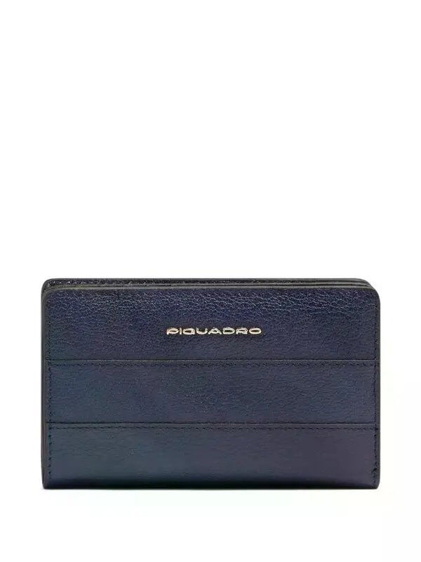 PIQUADRO Bifold Leather Wallet - Blue