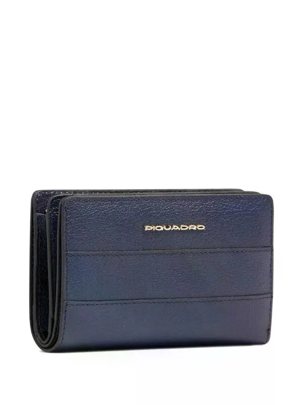 PIQUADRO Bifold Leather Wallet - Blue