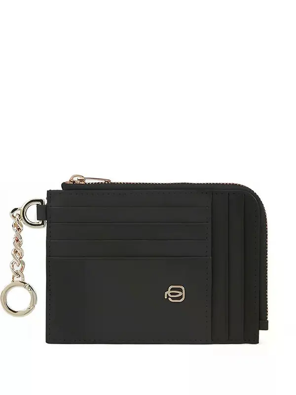 PIQUADRO Circle Leather Card-holder - Black