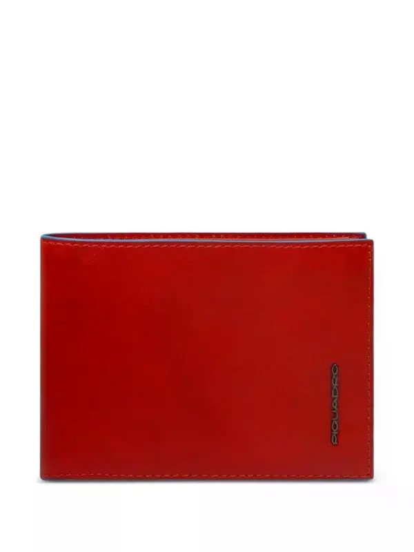 PIQUADRO Logo-lettering Wallet - Red