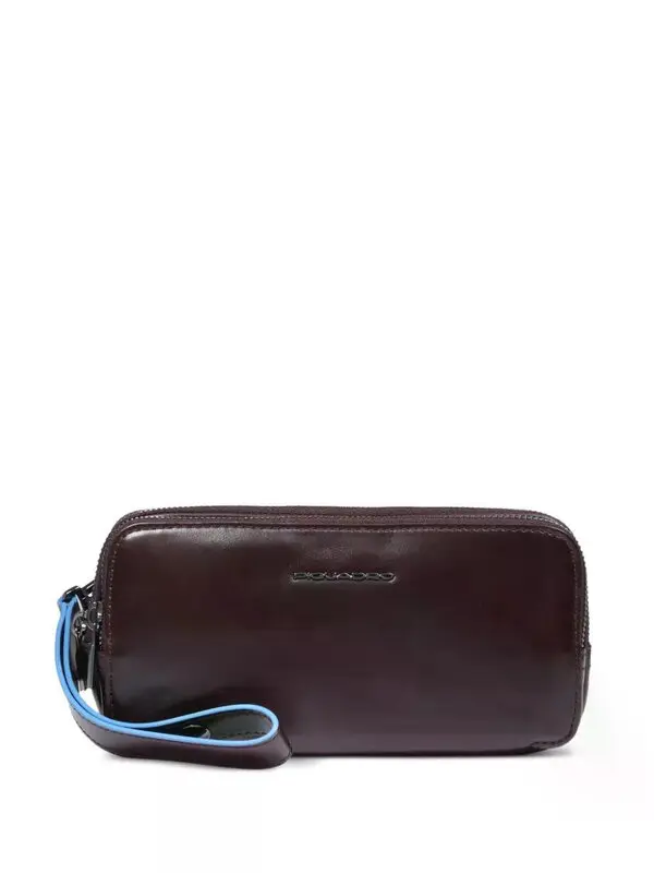 PIQUADRO Leather Clutch - Brown